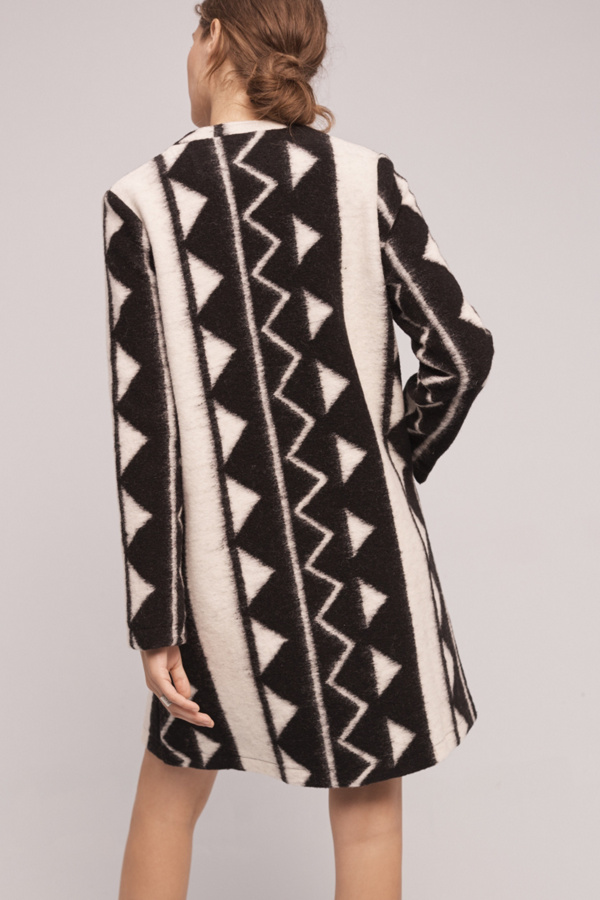 Graphic Deadre Coat | Anthropologie