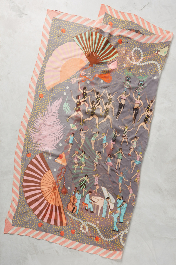 Great Gatsby Silk Scarf | Anthropologie
