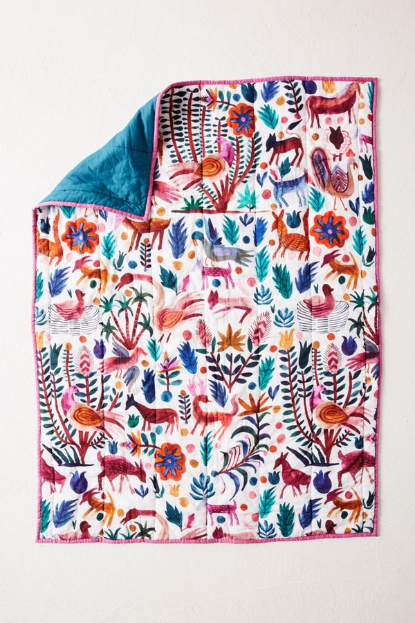 Festive Folklore Kids Quilt | Anthropologie