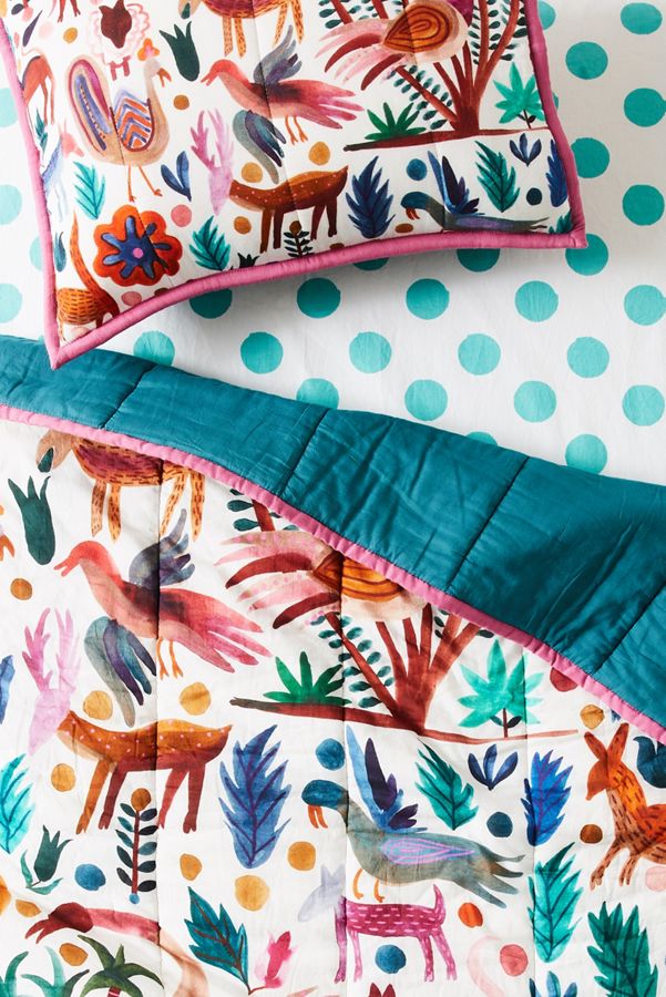 Festive Folklore Kids Quilt | Anthropologie