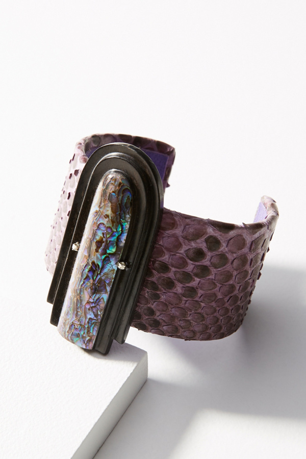 Python Pearl Cuff Bracelet | Anthropologie