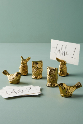 Animal Placecard Holder Set | Anthropologie