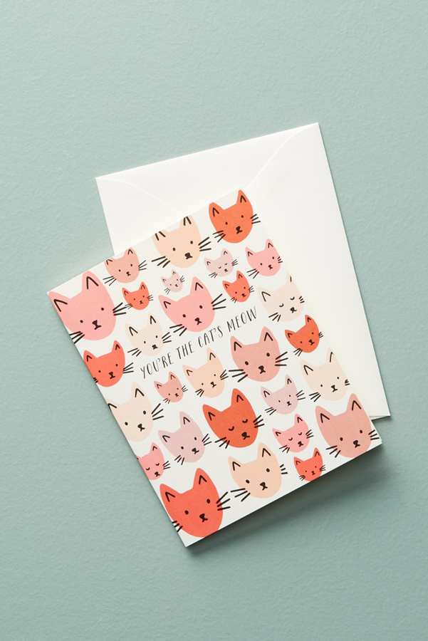You're The Cat's Meow Card | Anthropologie