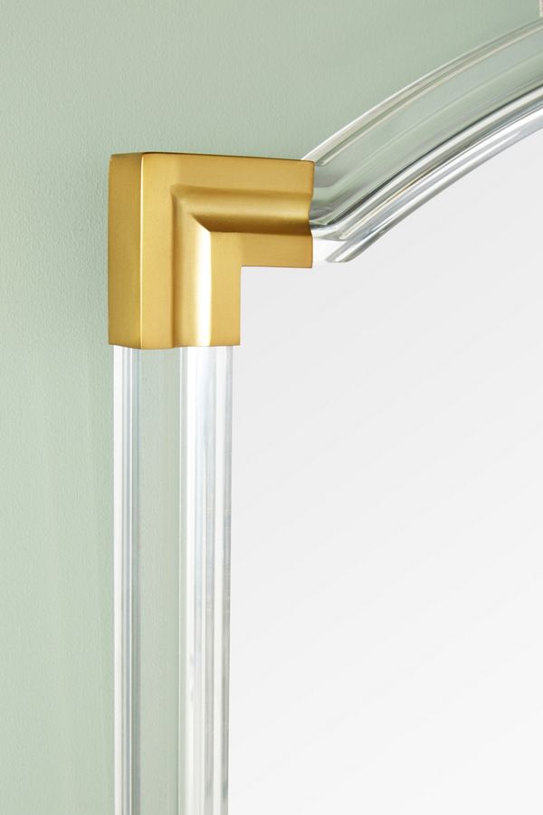 Brass-Capped Mirror | Anthropologie