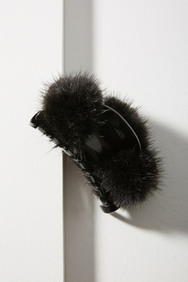 Faux Fur Hair Clip | Anthropologie
