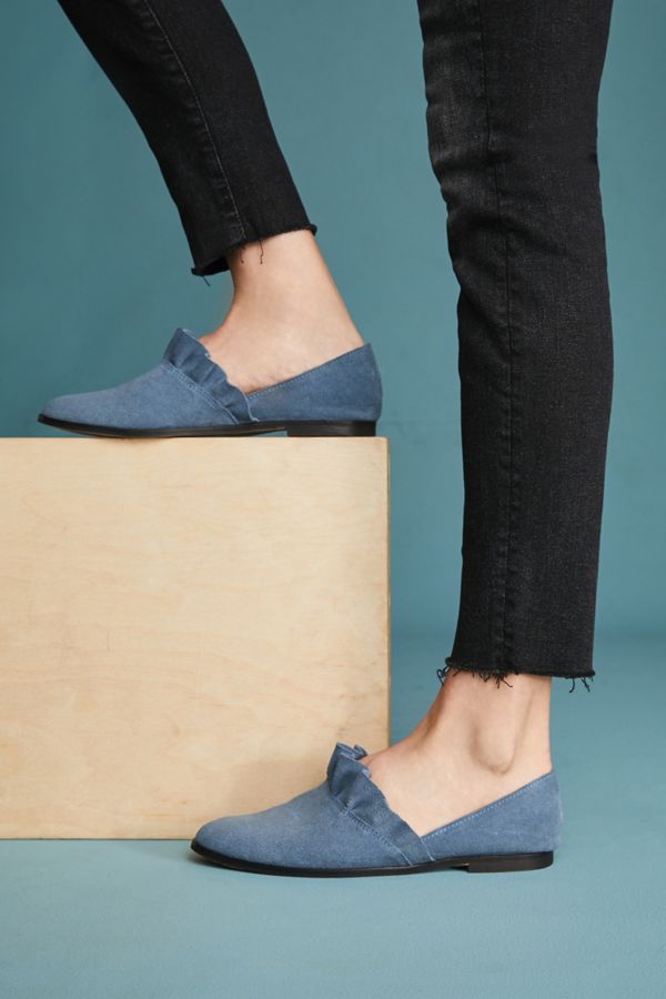 Klub Nico Gabbie Ruffled Flats | Anthropologie