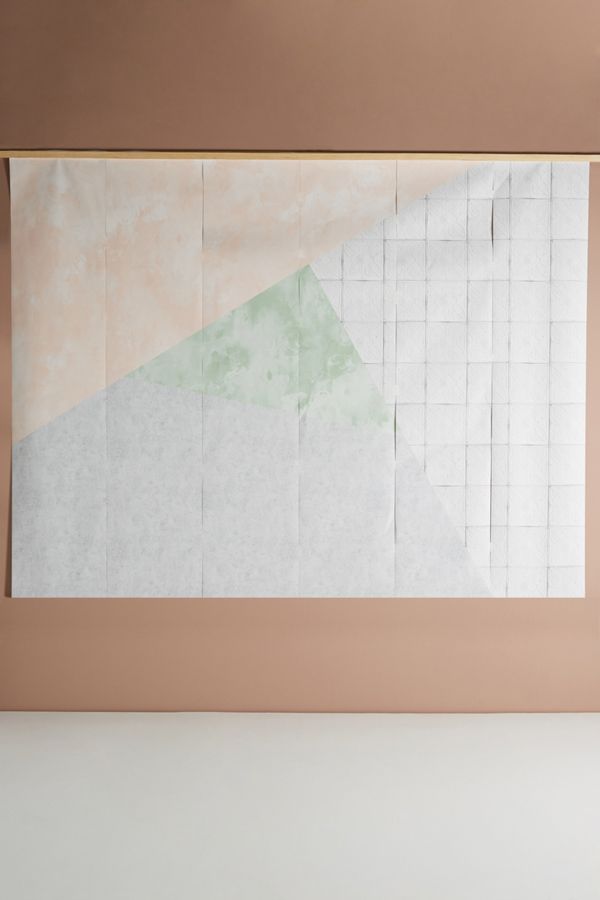 Subtle Geometry Mural | Anthropologie