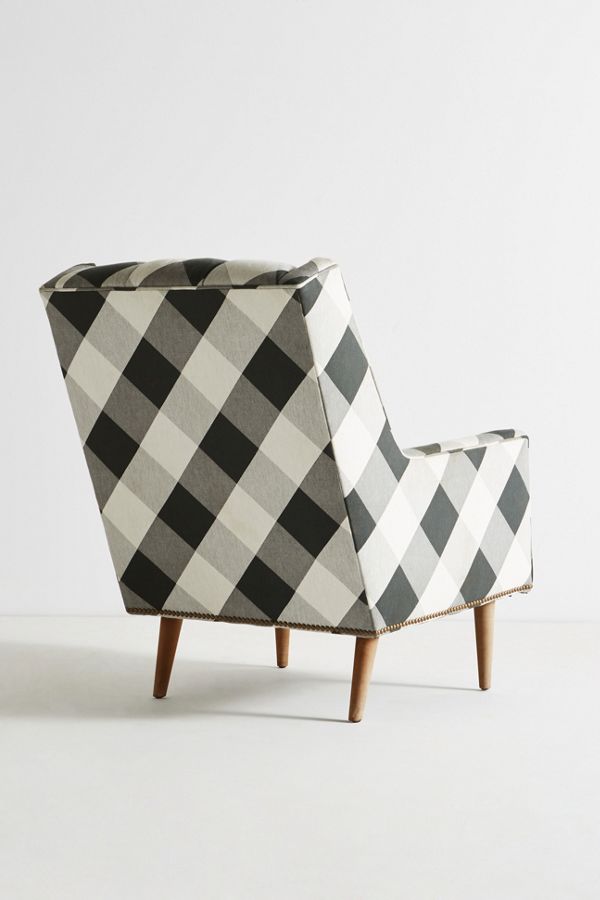 Buffalo Check Booker Chair | Anthropologie