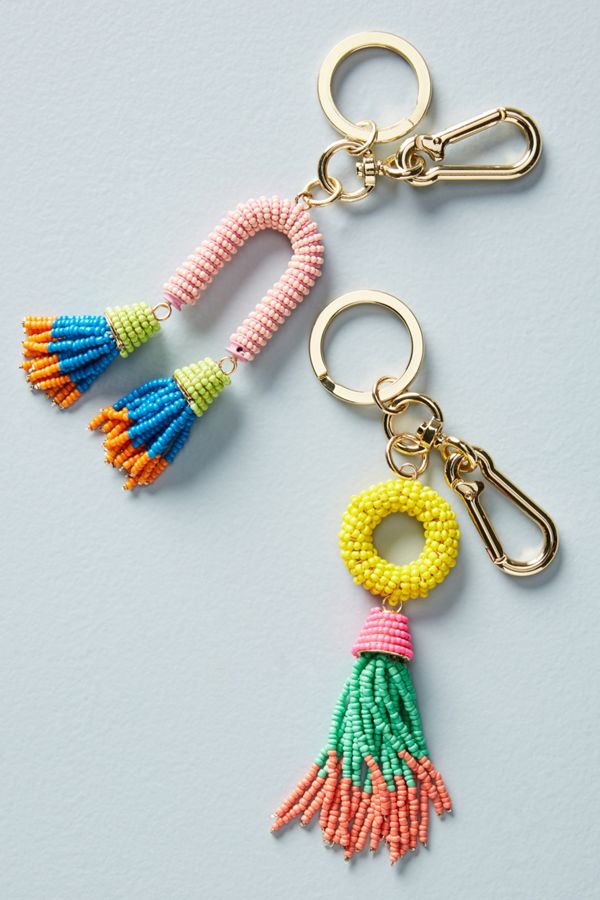 Panama Beaded Keychain | Anthropologie