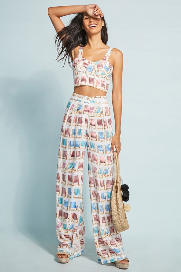 PatBO Beach Chair Wide-Leg Pants | Anthropologie