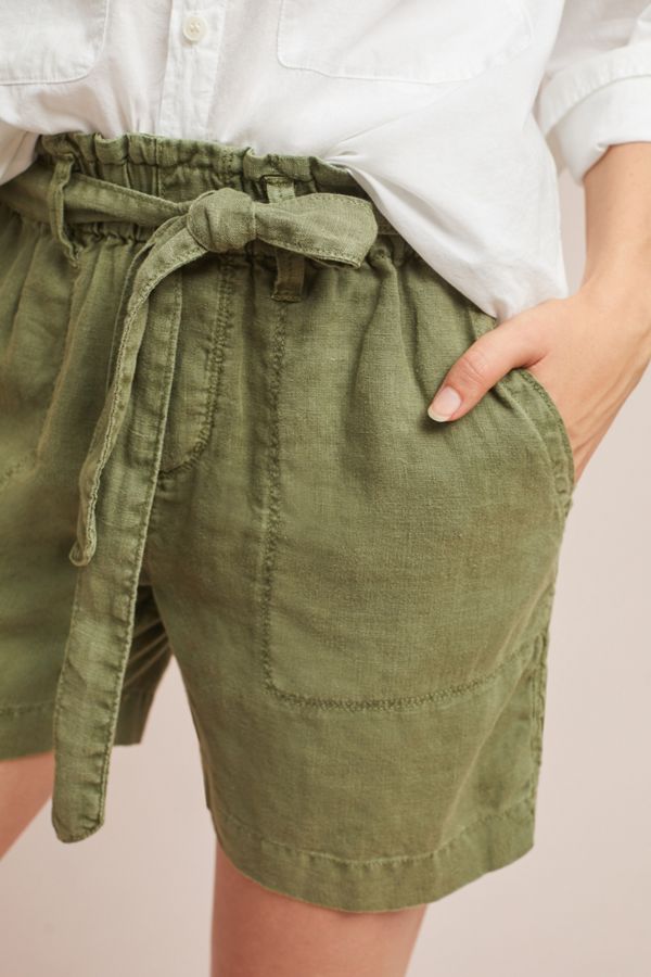 Cove Linen Shorts | Anthropologie