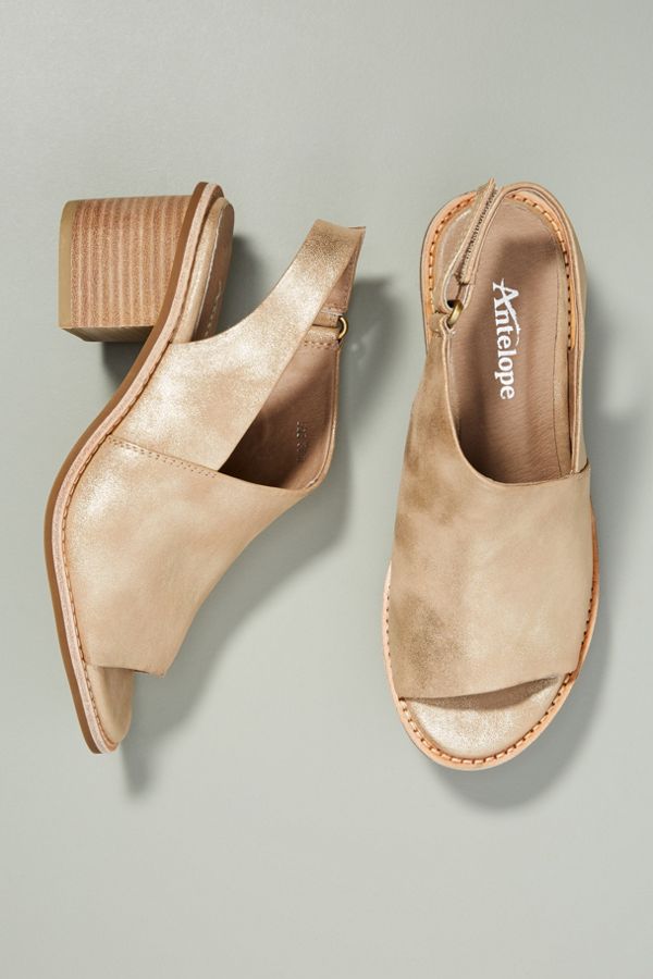 Antelope Brushed Heeled Sandals | Anthropologie