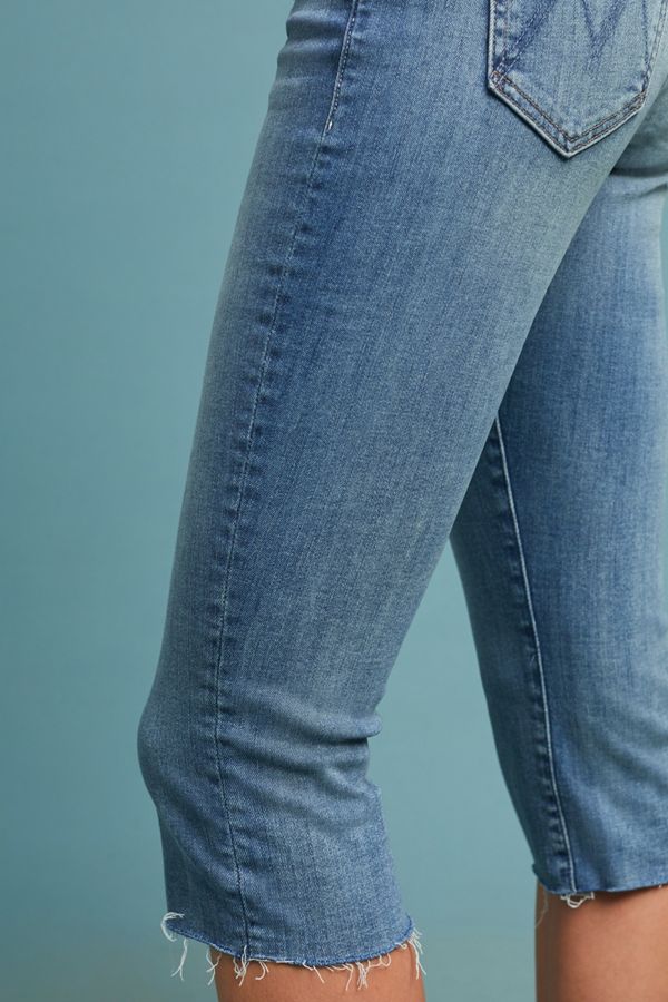 MOTHER The Stunner Knicker High-Rise Frayed Jeans | Anthropologie