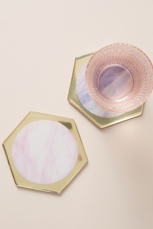 Marble Inlay Coaster | Anthropologie