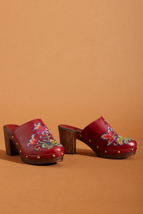 Penelope Chilvers Embroidered Clogs | Anthropologie
