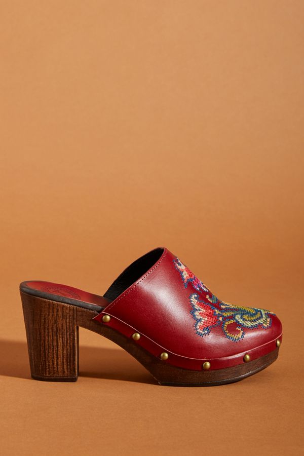Penelope Chilvers Embroidered Clogs | Anthropologie