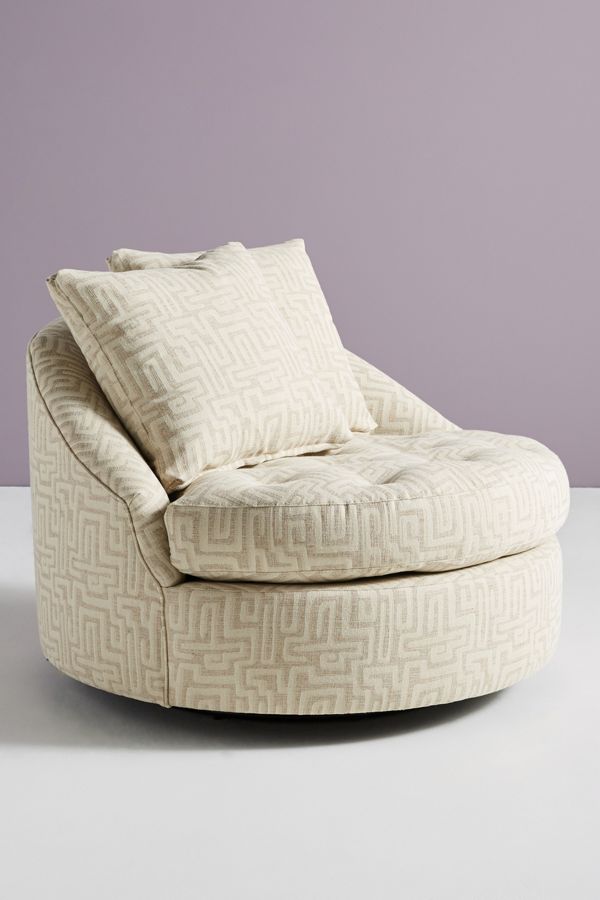 Prairie Barwick Swivel Chair | Anthropologie