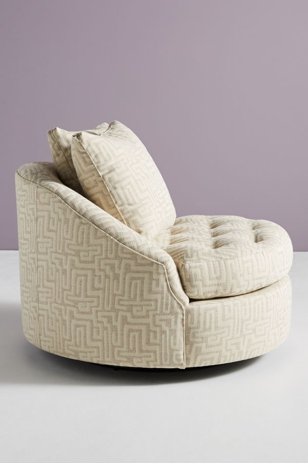 Prairie Barwick Swivel Chair | Anthropologie