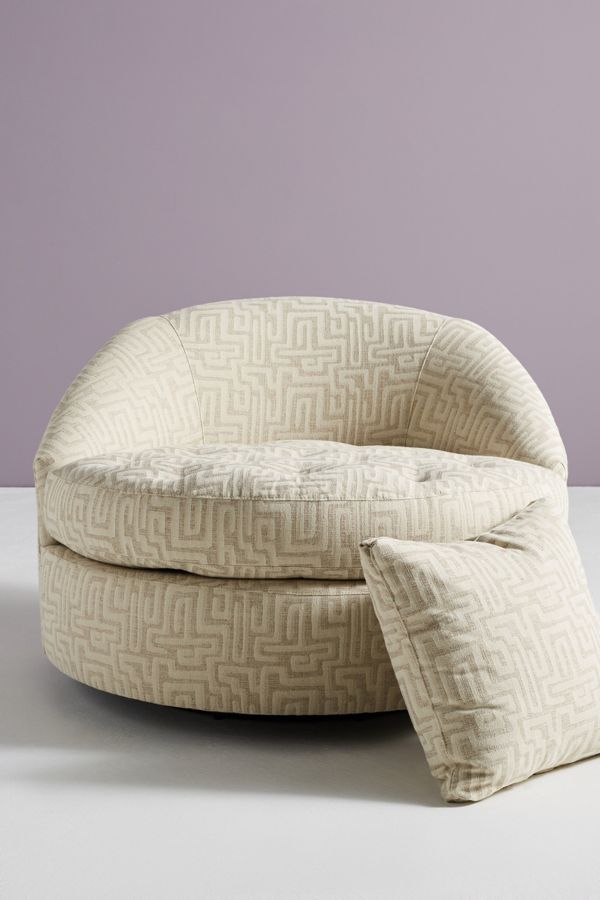 Prairie Barwick Swivel Chair | Anthropologie