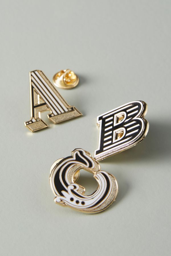 Monogram Pin + Greeting Card Set | Anthropologie