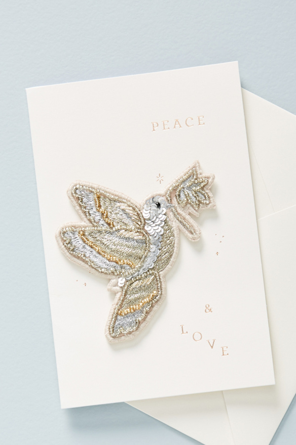 Peaceful Dove Sticker Patch + Card | Anthropologie