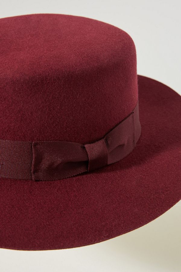 Felted Sage Boater Hat | Anthropologie