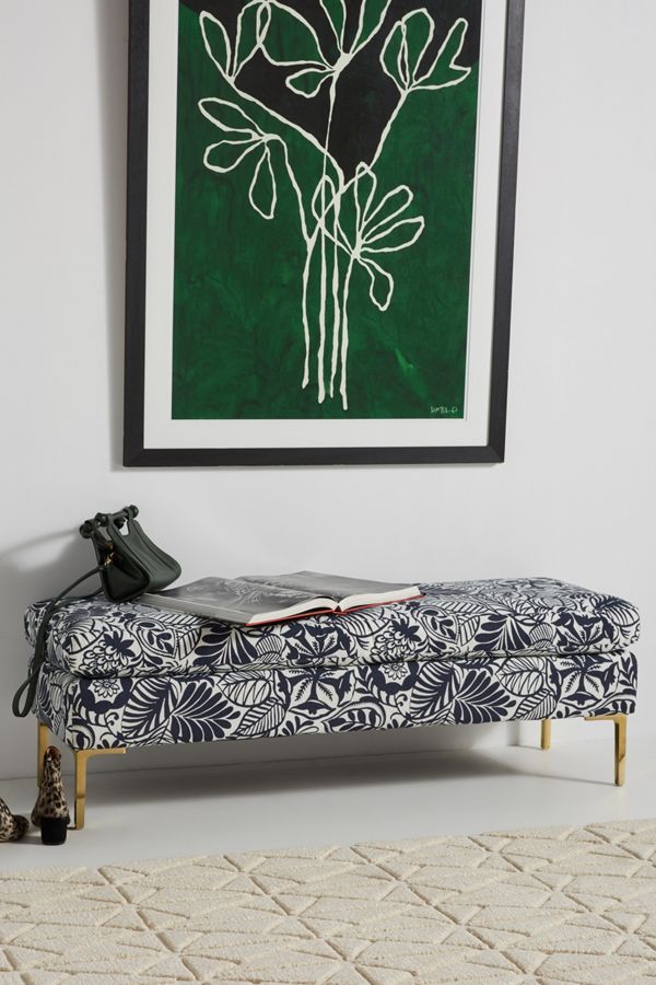 Kaia-Printed Edlyn Bench | Anthropologie