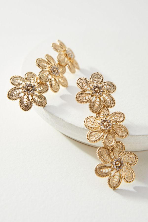 Fall Filigree Double Drop Earrings | Anthropologie