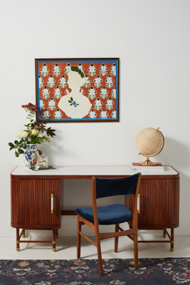 Tracey Boyd Deluxe Tamboured Desk In Brown | ModeSens
