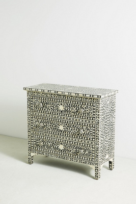 Bone Inlay Three-Drawer Dresser | Anthropologie