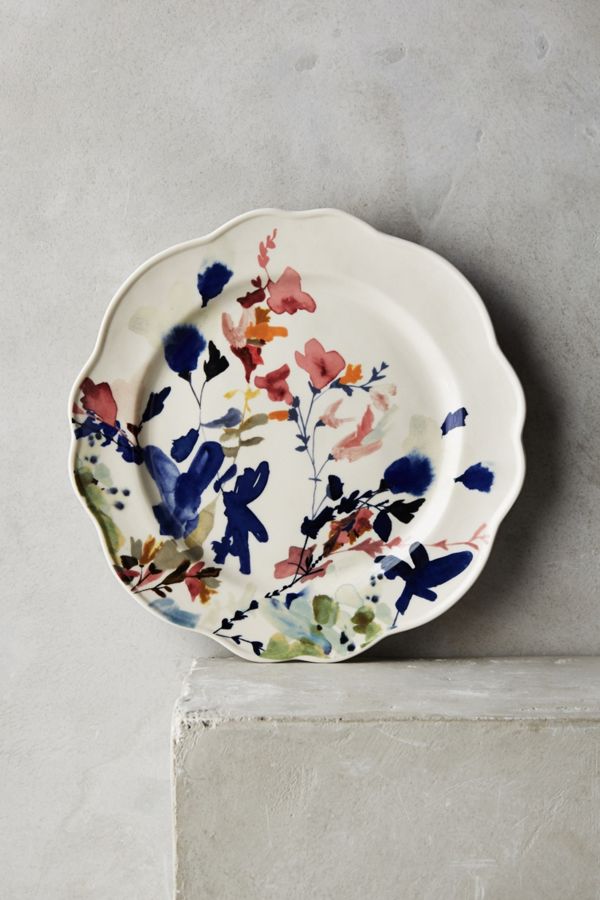 Wildflower Study Side Plate | Anthropologie