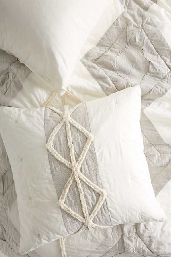 Tufted Banksia Euro Sham | Anthropologie