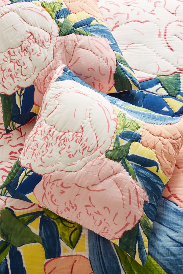 Paint + Petals Euro Sham | Anthropologie