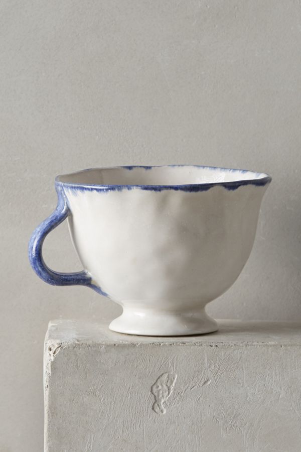 Ruffled Rim Mug | Anthropologie