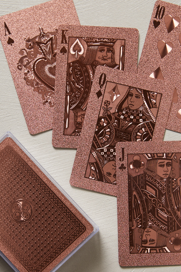 Metallic Playing Cards | Anthropologie
